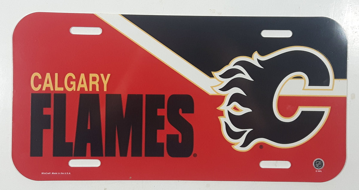 Wincraft Calgary Flames NHL Ice Hockey Team Plastic Novelty License Pl ...