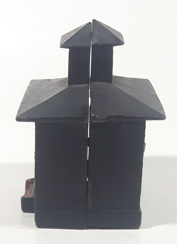 Vintage Bank Building Cast Iron Coin Bank with Cupola Dome Top ...