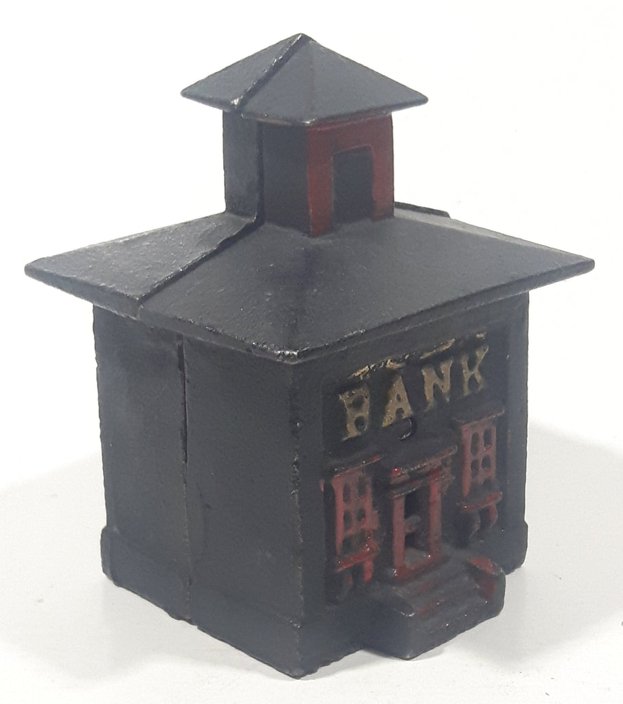 Vintage Bank Building Cast Iron Coin Bank with Cupola Dome Top ...