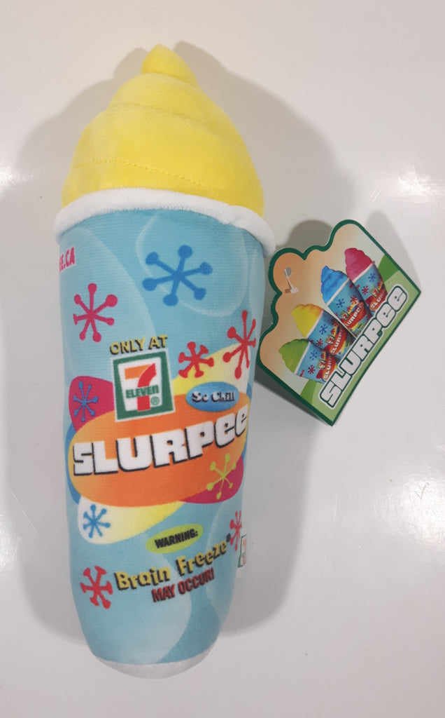 2019 7-Eleven Yellow Slurpee Shaped 10" Tall Stuffed Toy Plush New wit ...