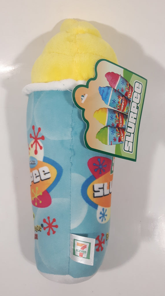 2019 7-Eleven Yellow Slurpee Shaped 10" Tall Stuffed Toy Plush New wit ...