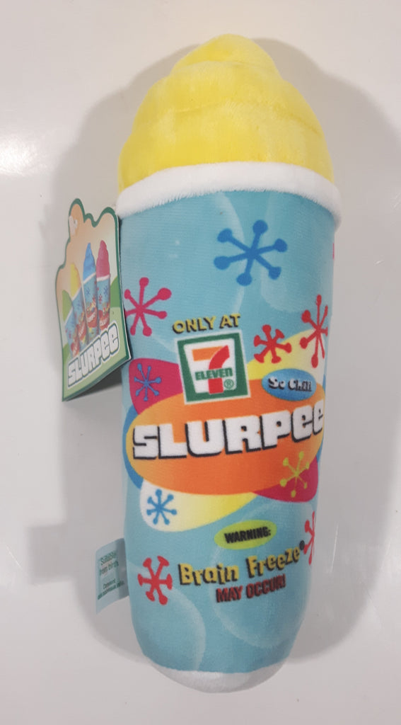 2019 7-Eleven Yellow Slurpee Shaped 10" Tall Stuffed Toy Plush New wit ...