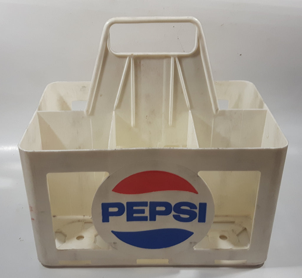 Vintage Pepsi-Cola 4.5L 6 x 750mL White Plastic Bottle Holder Carrying ...