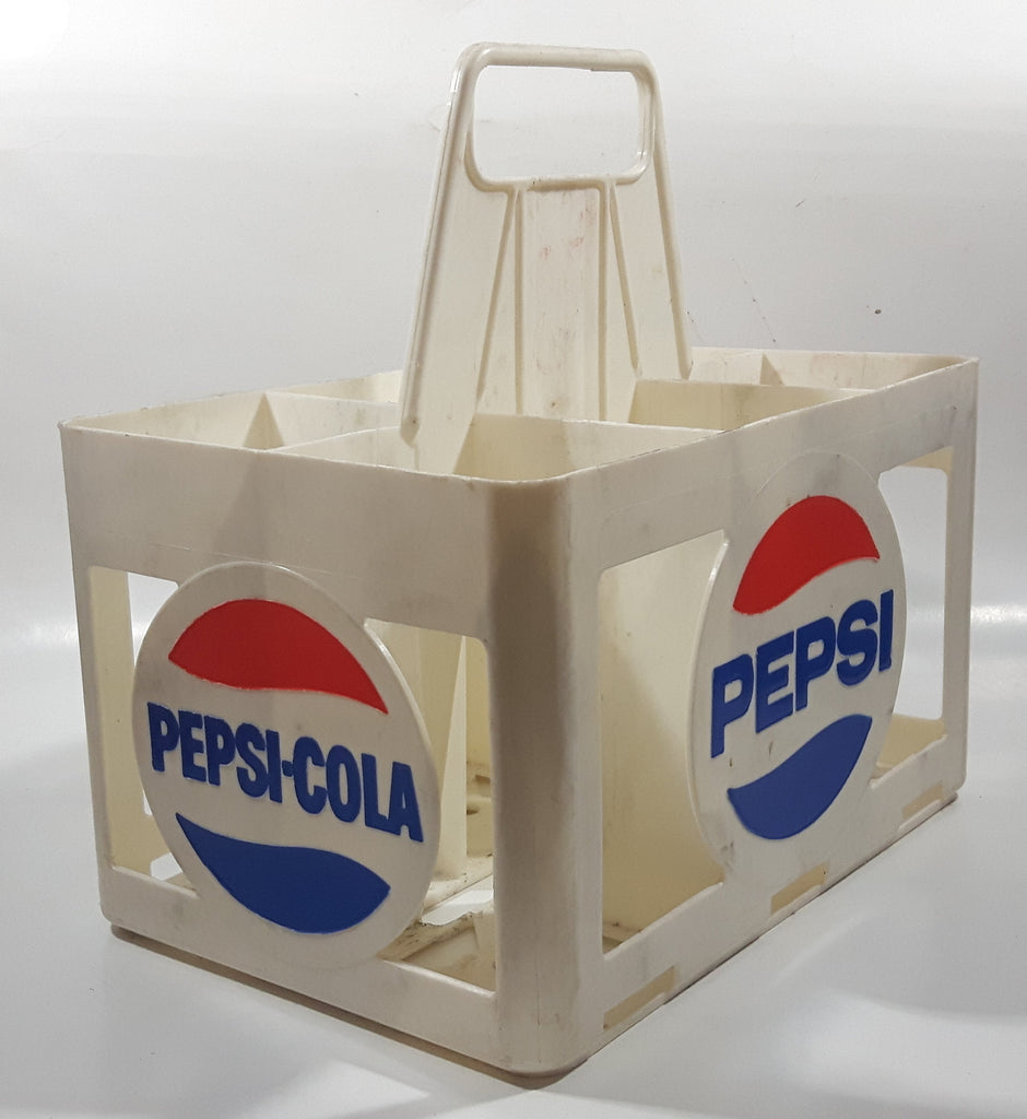 Vintage Pepsi-Cola 4.5L 6 x 750mL White Plastic Bottle Holder Carrying ...