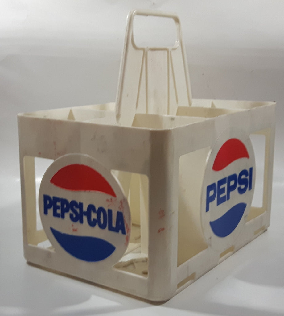 Vintage Pepsi-Cola 4.5L 6 x 750mL White Plastic Bottle Holder Carrying ...