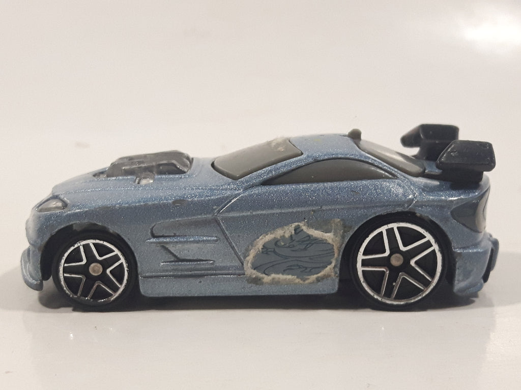2004 McDonald's Hot Wheels Tooned Mercy Breaker Light Silver Blue Die ...