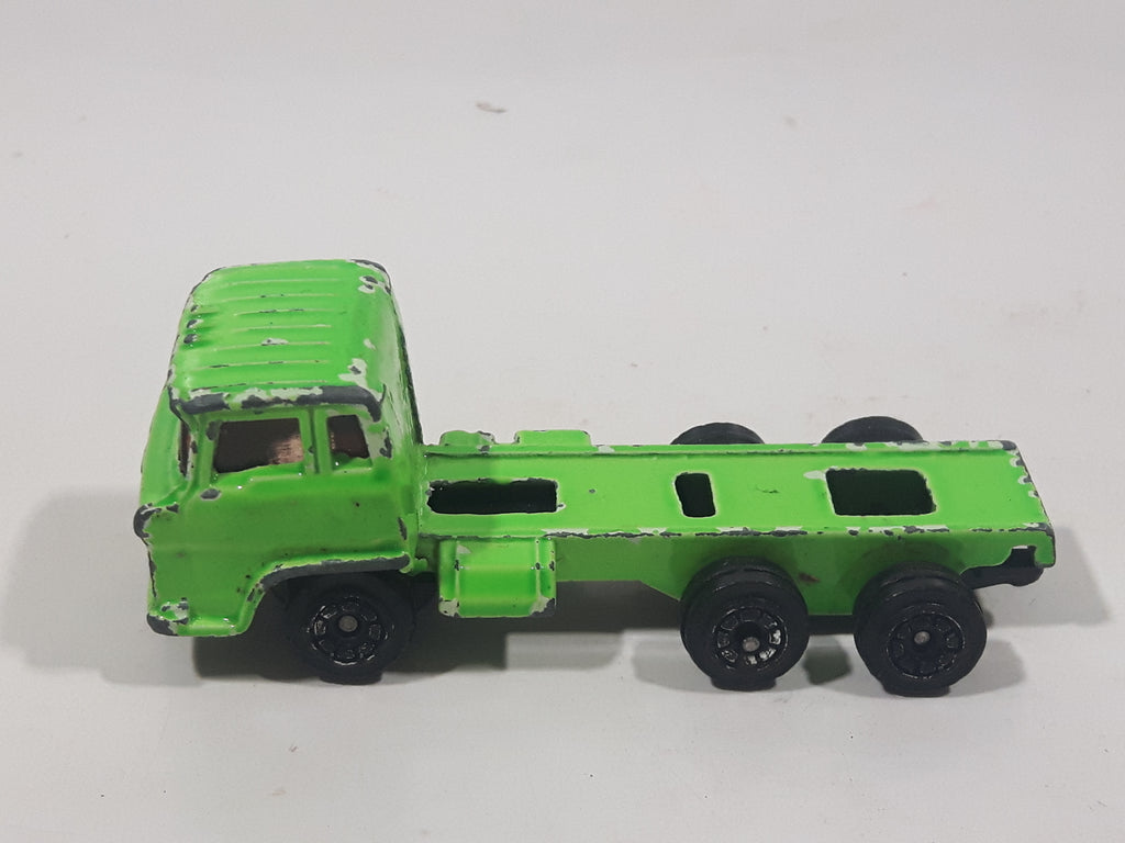 Vintage Cabover Semi Truck Bright Green Die Cast Toy Car Vehicle ...
