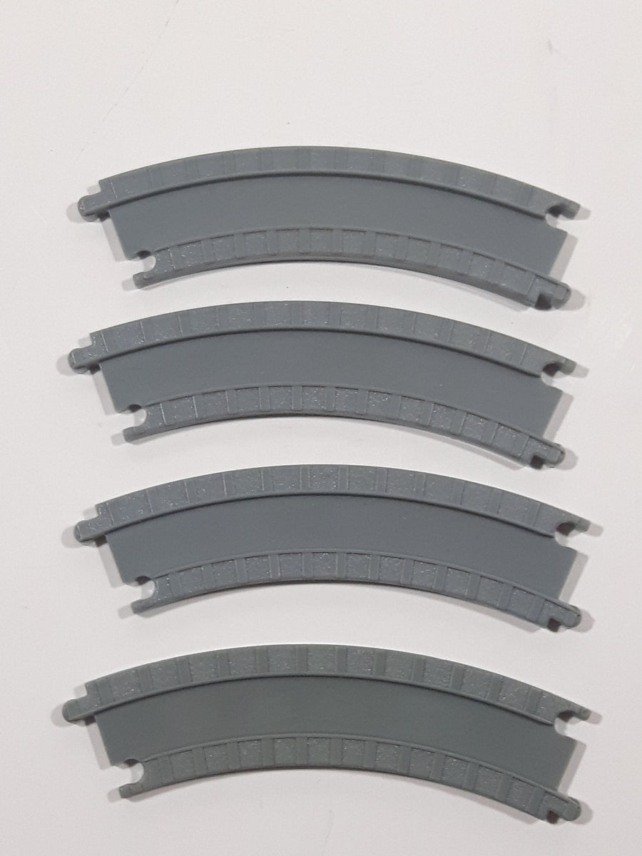 Set of 4 Galoob Micro Machines Train Track Curved Section 3 1/2" Long ...