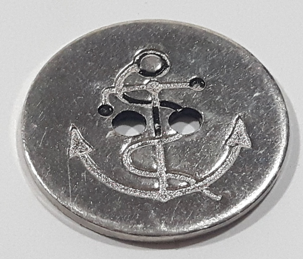 Vintage Navy Anchor 3/4" Thin Metal Military Button – Treasure Valley ...