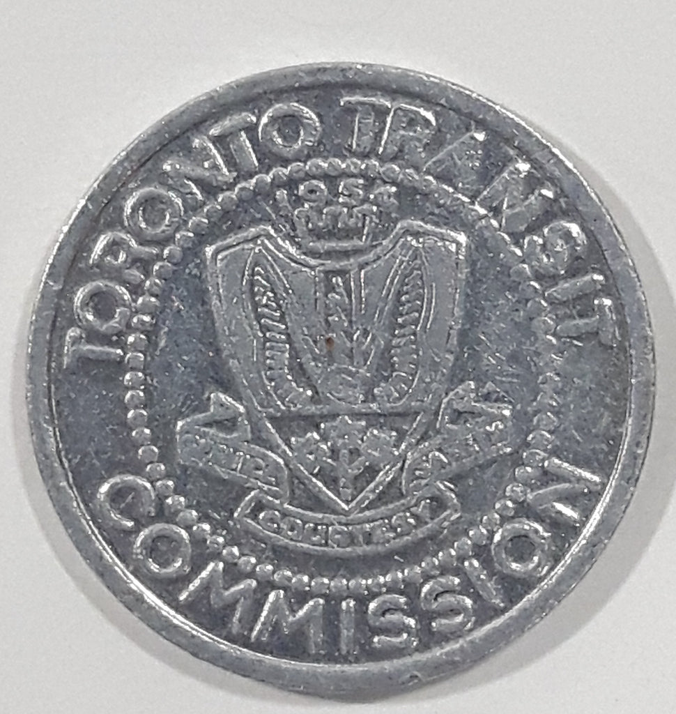 Vintage 1954 TTC Toronto Transit Commission Metal Coin Token – Treasure ...