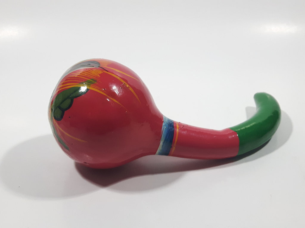 Vintage Hand Painted Paper Mache Maracas Musical Instrument 6" Long ...