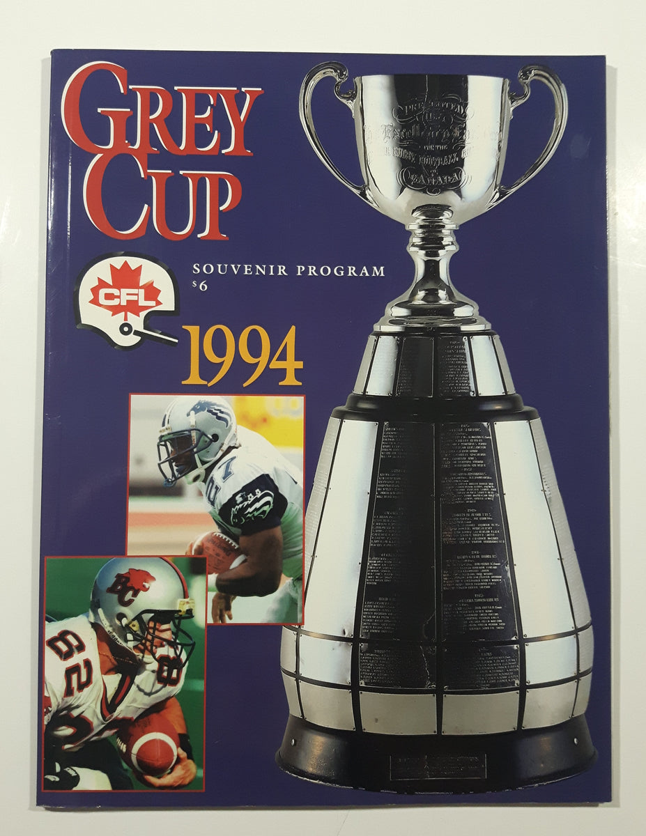 1994 CFL Football Grey Cup Souvenir Program – Treasure Valley Antiques ...