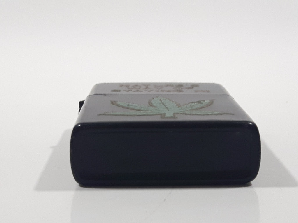 Ronson Wind II Nature's Way Of Staying High Marijuana Leaf Lighter wit ...