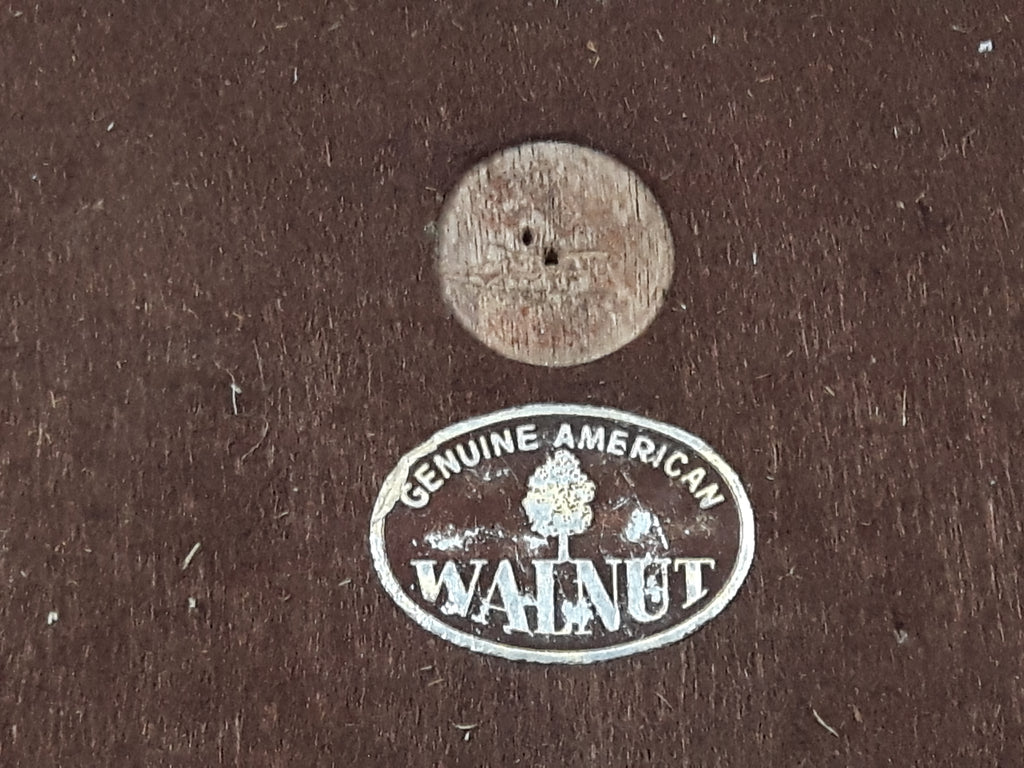 Vintage Decatur Industries Deco Genuine American Walnut Wood Humidor J ...