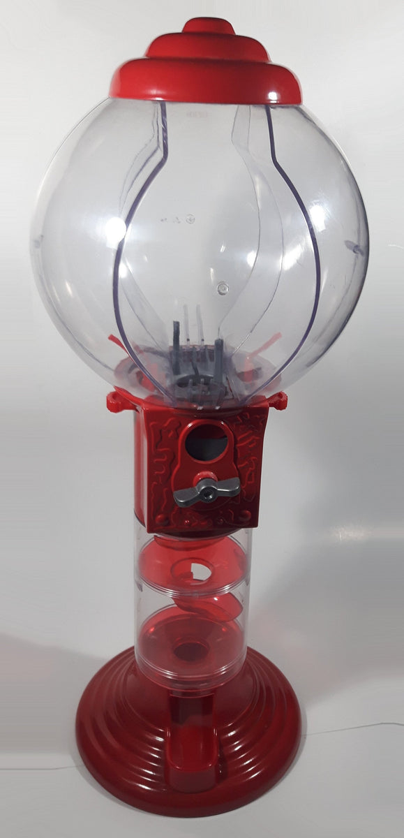 Spiraling Red Metal Plastic 19" Tall Gumball Machine – Treasure Valley ...