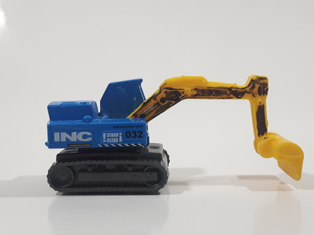 2019 Matchbox MBX Construction Atlas Excavator Blue Die Cast Toy Car C ...