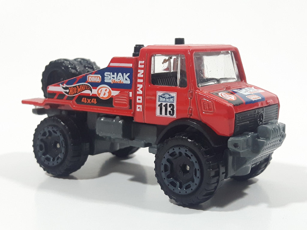 2019 Hot Wheels HW Hot Trucks Mercedes-Benz Unimog 1300 Red Die Cast T ...