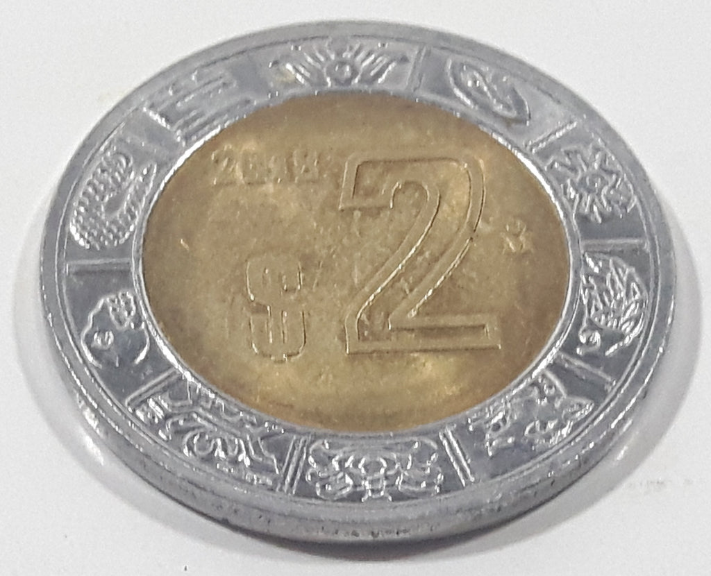 2018 Mexico Two 2 Peso Coin – Treasure Valley Antiques & Collectibles