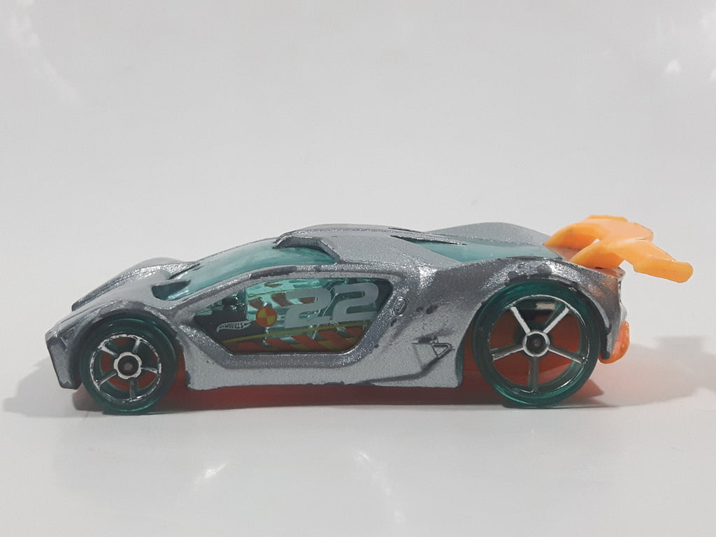 2013 Hot Wheels Road Rockets Impavido 1 Silver Die Cast Toy Car Vehicl ...