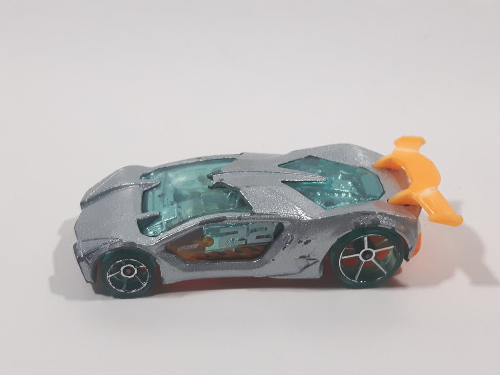 2013 Hot Wheels Road Rockets Impavido 1 Silver Die Cast Toy Car Vehicl ...