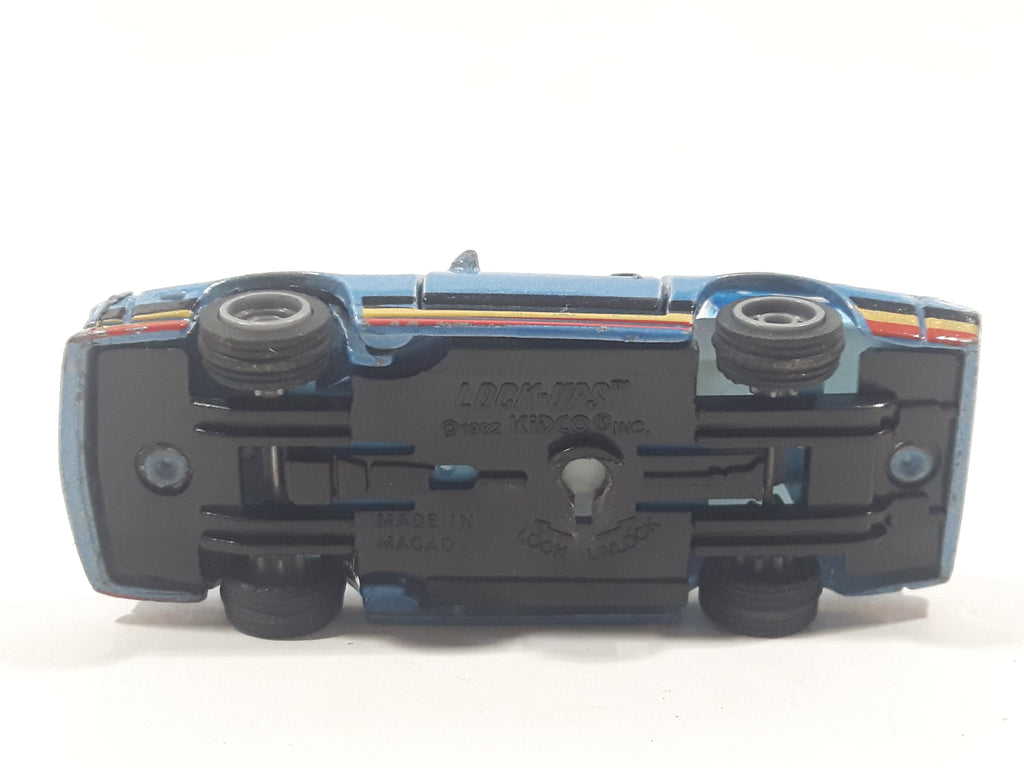 1982 Kidco Lock-Ups Chevrolet Camaro Z-28 Blue Die Cast Toy Car Vehicl ...