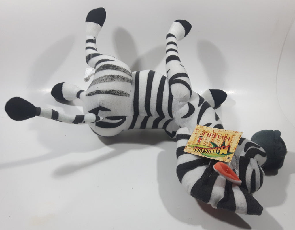 2004 Nanco Dreamworks Madagascar Marty The Zebra 13" Tall Stuffed Anim ...