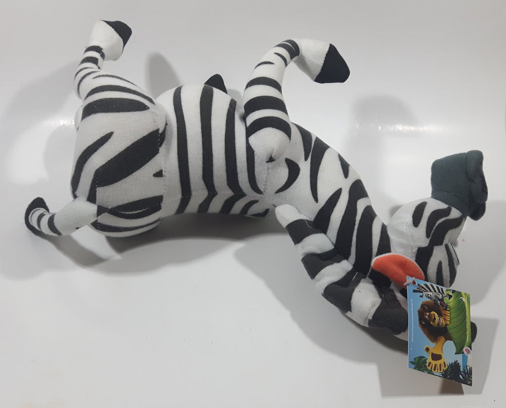 2004 Nanco Dreamworks Madagascar Marty The Zebra 13" Tall Stuffed Anim ...