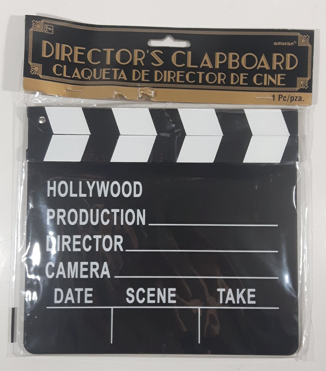 Director's Clapboard Movie Film 7" x 8" Wood Wooden Clapboard Clapper ...