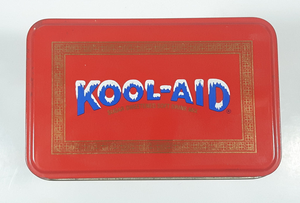 Kool-Aid Sugar Sweetened Soft Drink Mix 8" Tall Tin Metal Container ...