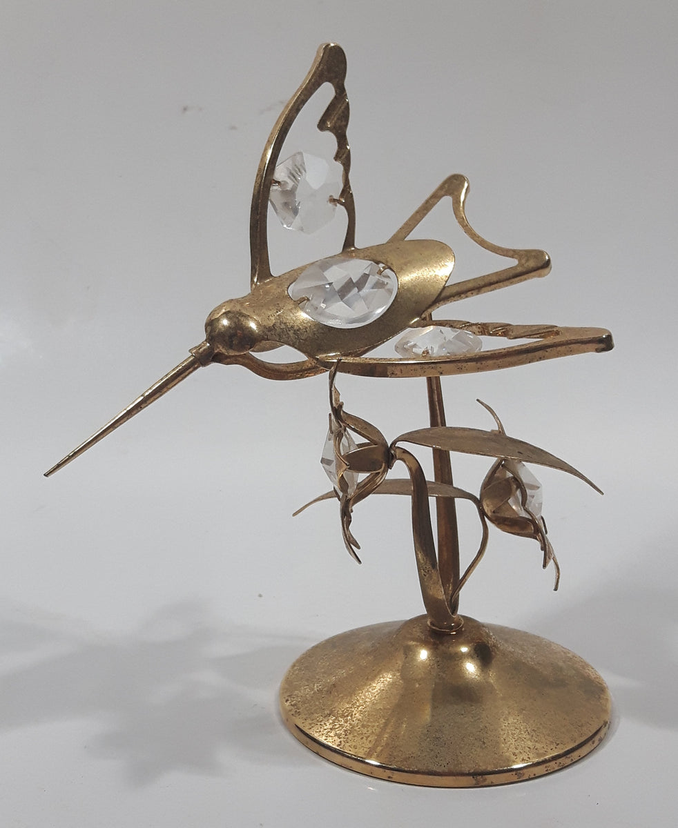 Mascot Int Crystal Delight 24K Gold Plated Austrian Crystal Hummingbir ...