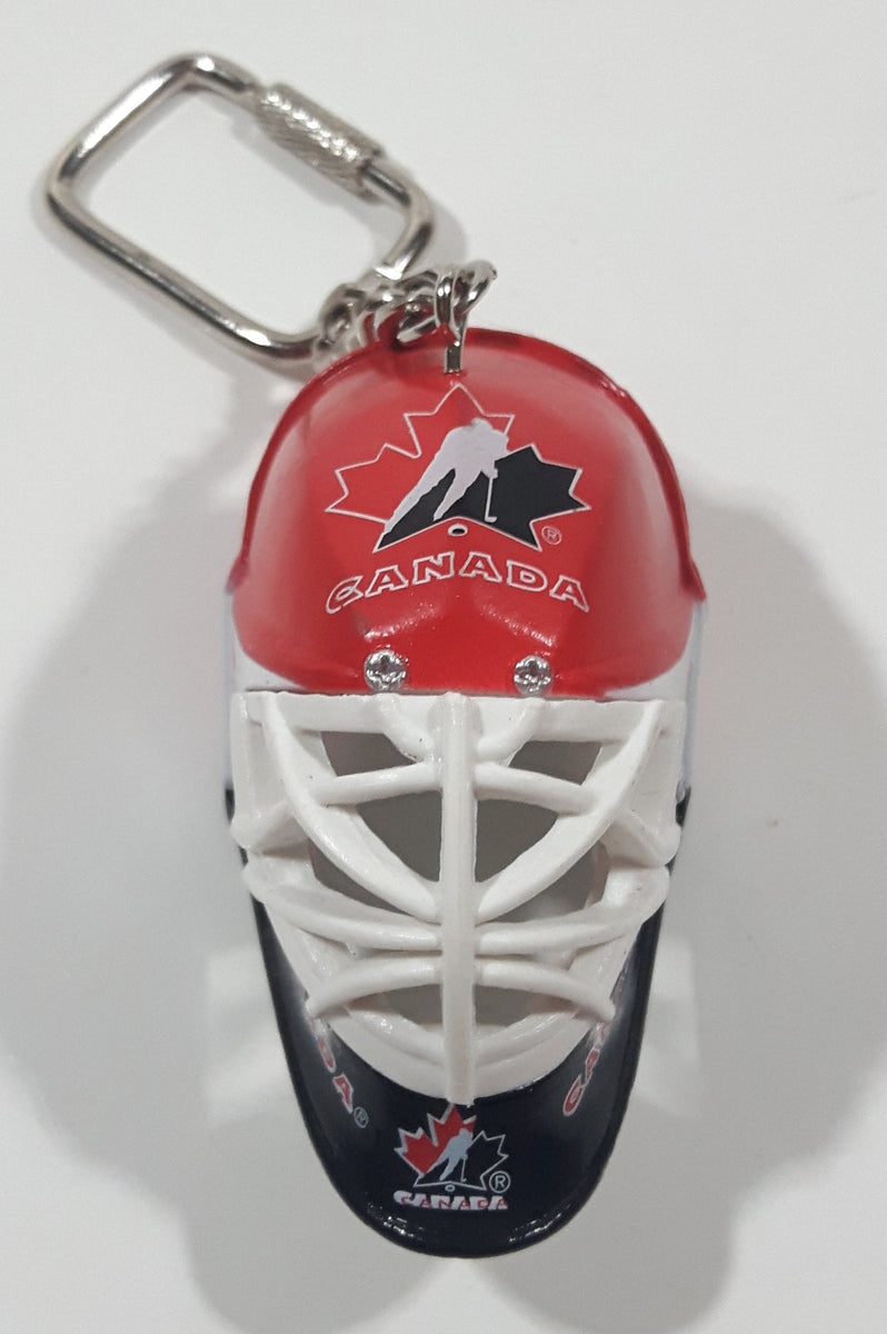 Team Canada Ice Hockey Goalie Mask Helmet Shaped Key Chain – Treasure ...