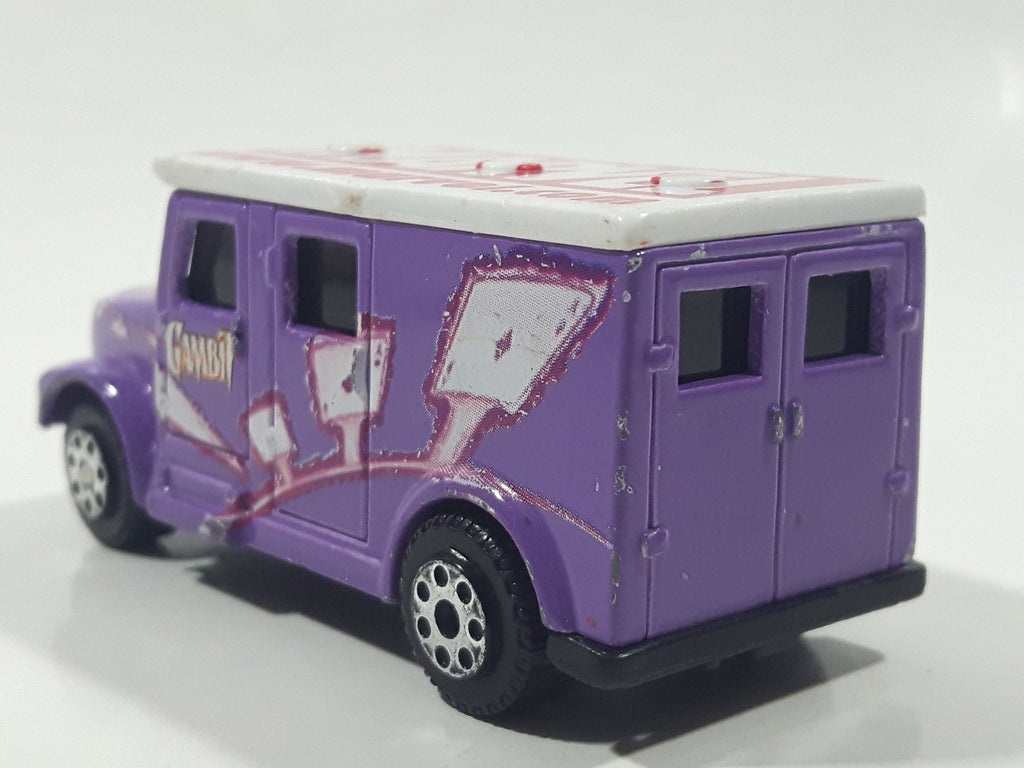 2002 Maisto Marvel Gambit Armored Van Truck Purple with White Roof Die ...