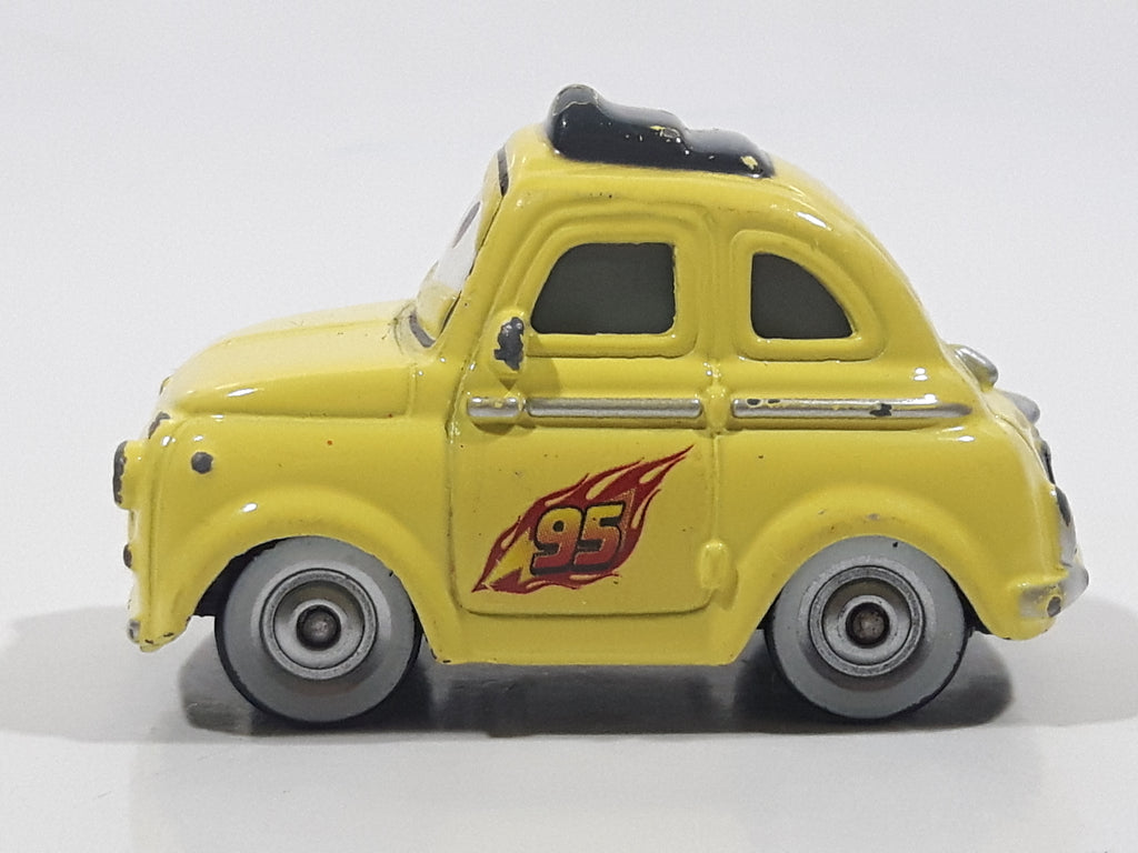 Disney Pixar Cars Fiat 500 Luigi Yellow Die Cast Toy Car Vehicle W2097 ...