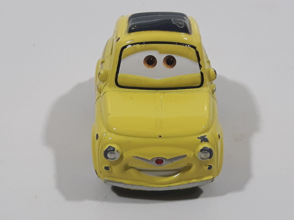Disney Pixar Cars Fiat 500 Luigi Yellow Die Cast Toy Car Vehicle W2097 ...