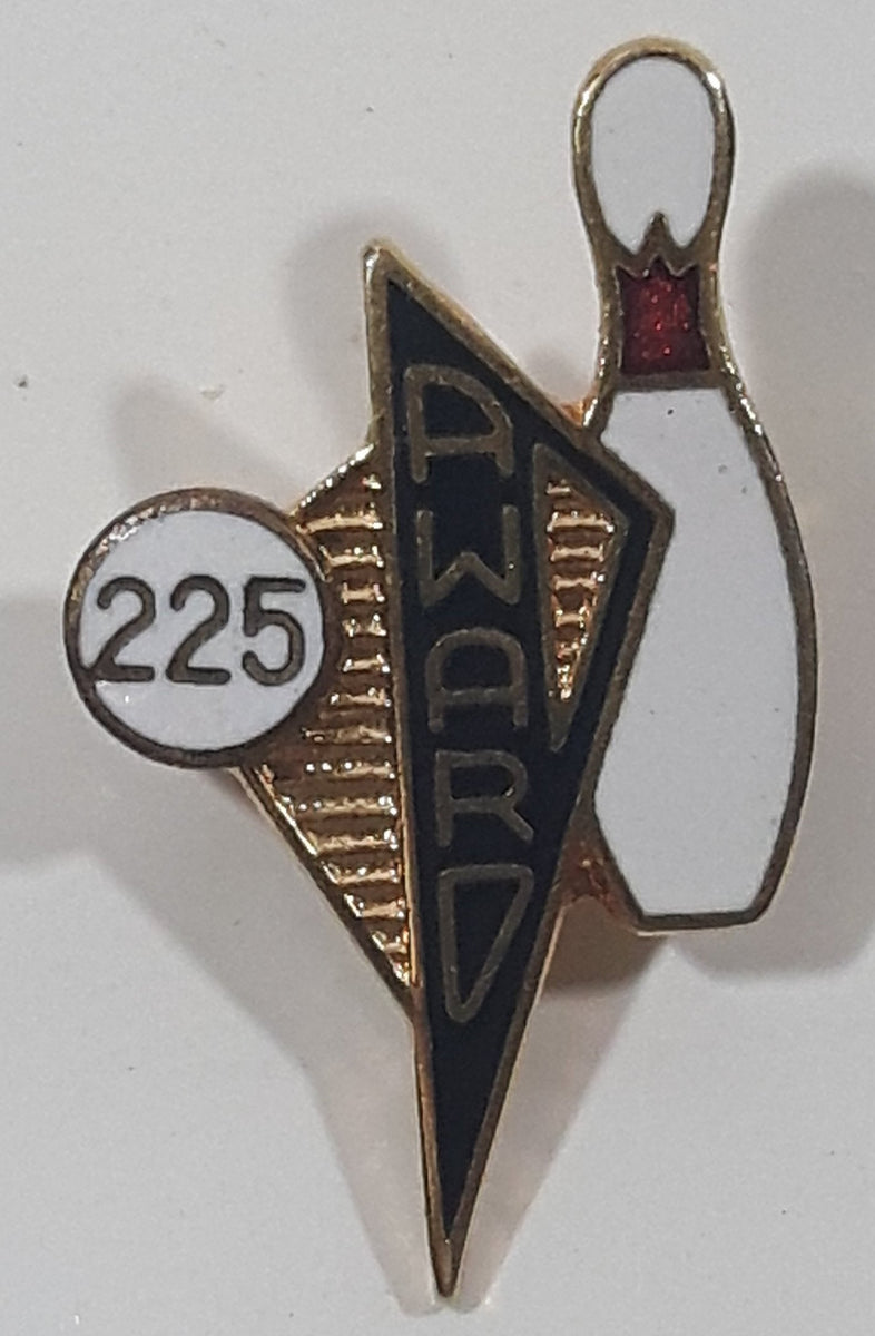 225 Bowling Award Enamel Metal Lapel Pin – Treasure Valley Antiques ...
