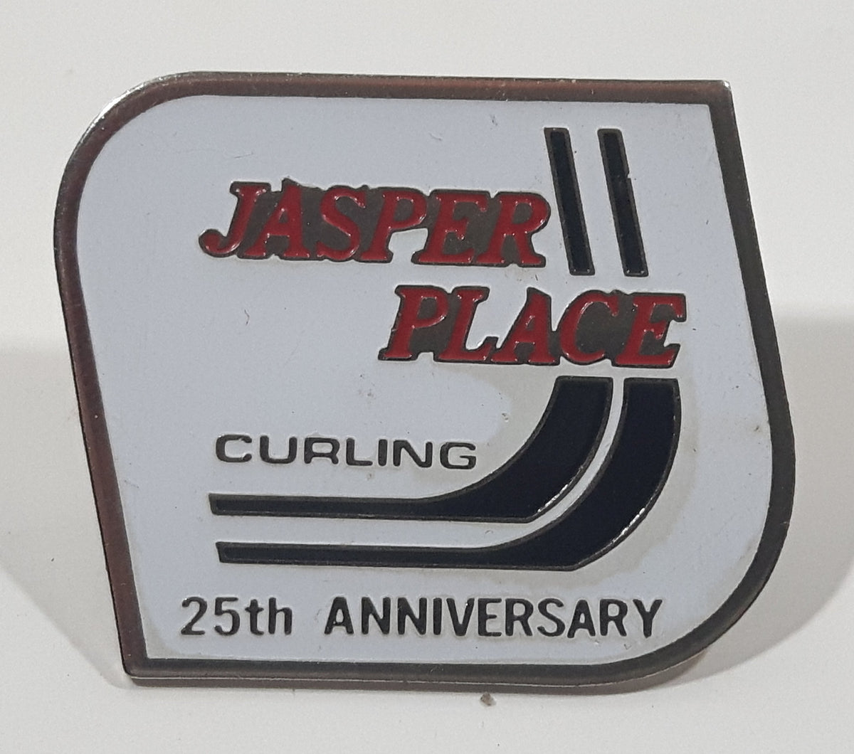 Jasper Place Curling 25th Anniversary Enamel Metal Lapel Pin – Treasure ...
