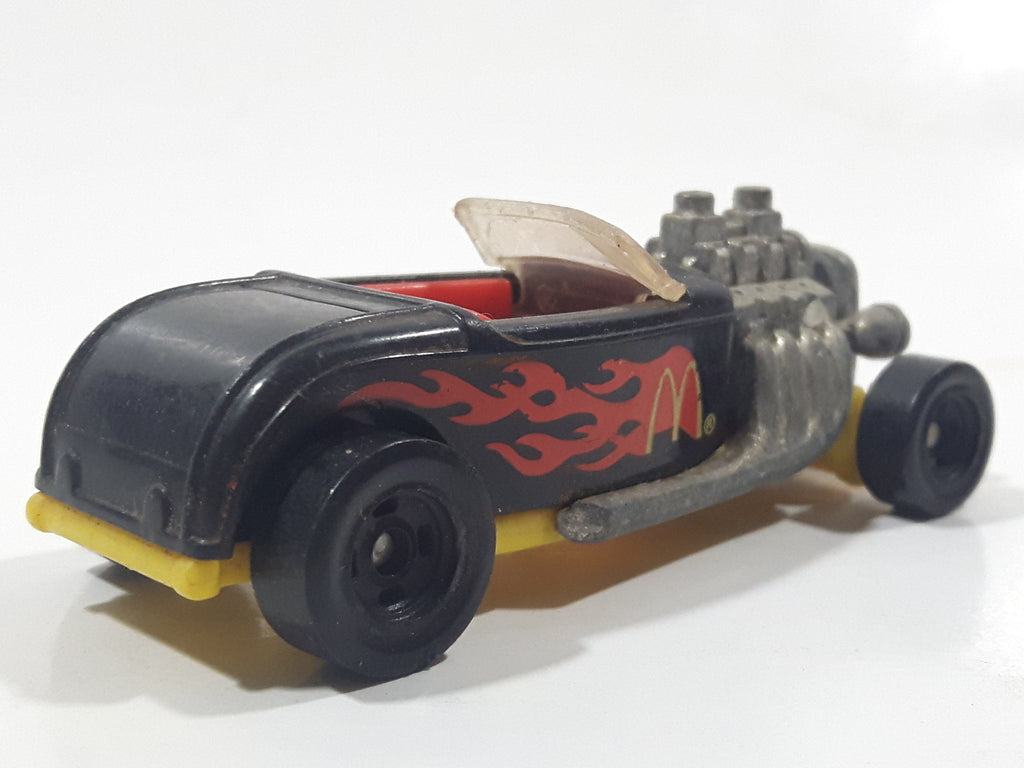 1994 Hot Wheels Roadster Flame Rider Black Die Cast Toy Hot Rod Car Ve ...