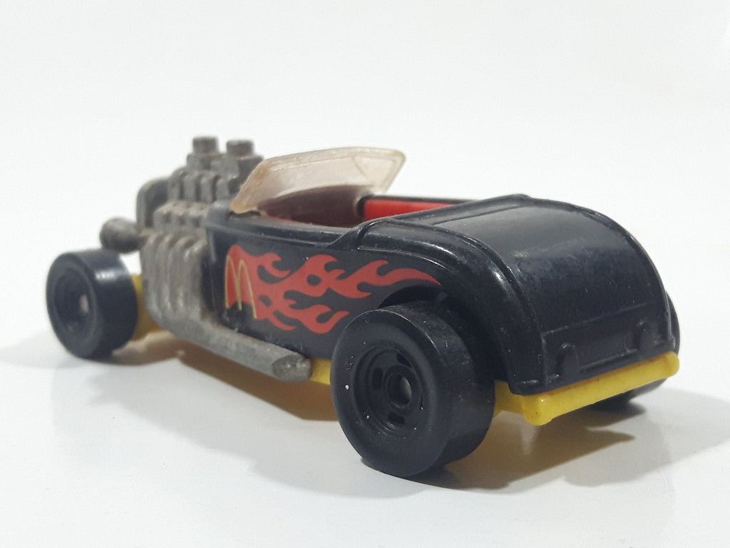 1994 Hot Wheels Roadster Flame Rider Black Die Cast Toy Hot Rod Car Ve ...