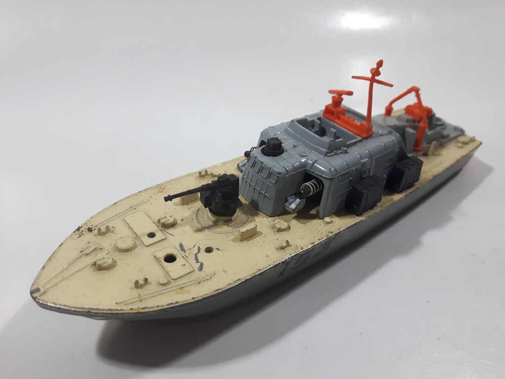 Vintage Dinky Toys Motor Patrol Boat 153 Grey and Cream Die Cast Toy C ...