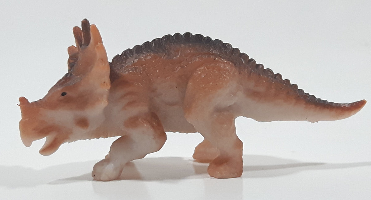 Brown Styracosaurus 3 1/8" Long Dinosaur Toy Figure – Treasure Valley ...