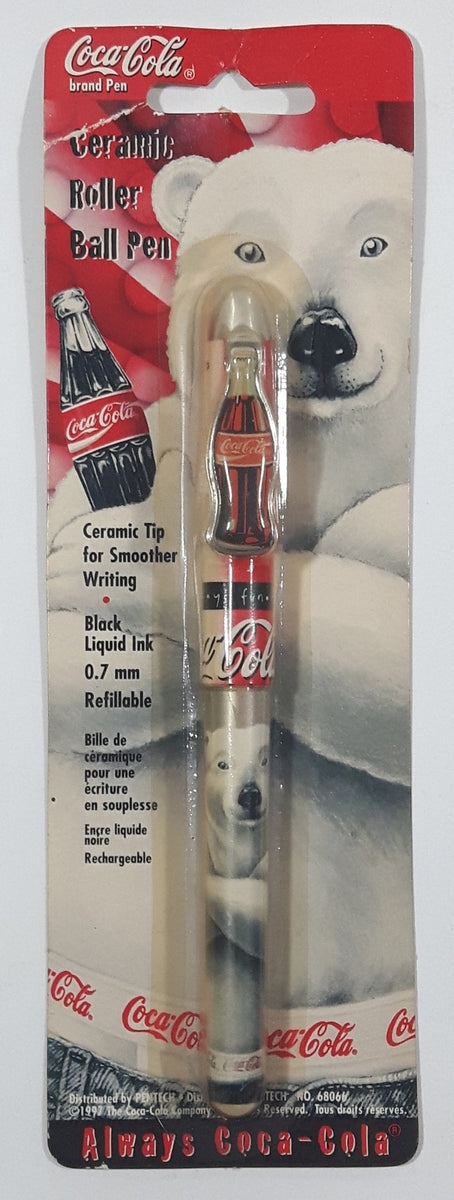 1997 Coca Cola Ceramic Roller Bap Pen Always Coca Cola Polar Bear Them ...