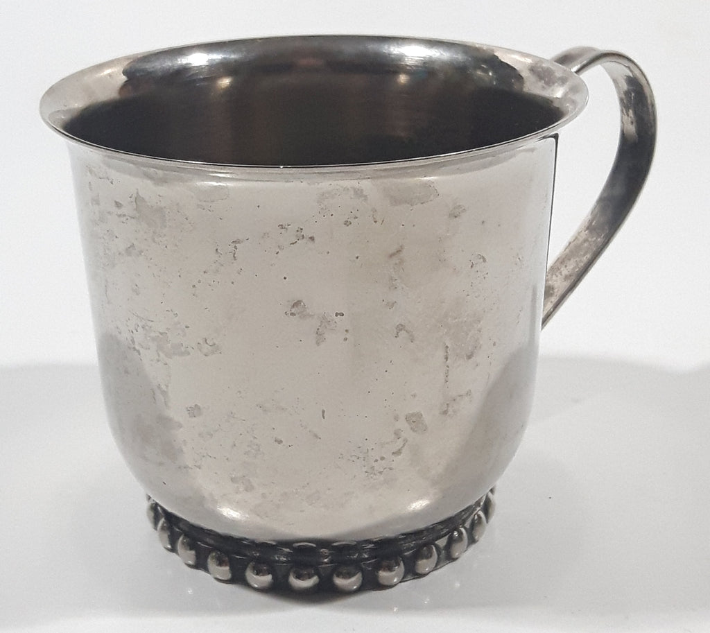 Vintage Leonard Silver Plate 2 1/4" Tall Baby Child's Cup Made in Hong ...