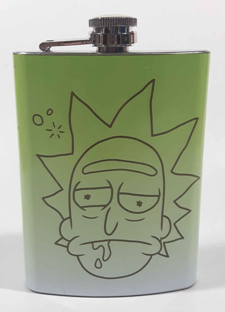 2017 Funky Cartoon Network Rick and Morty 8 oz. Stainless Steel Flask ...