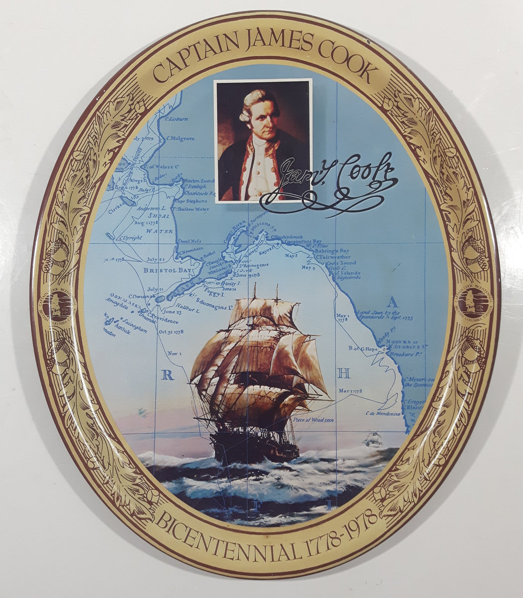 Vintage 1978 Coca Cola Captain James Cook Bicentennial 1778-1978 Oval ...