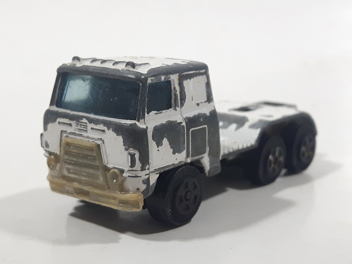 COE Semi Tractor Truck White Die Cast Toy Car Vehicle Made in Hong Kon ...