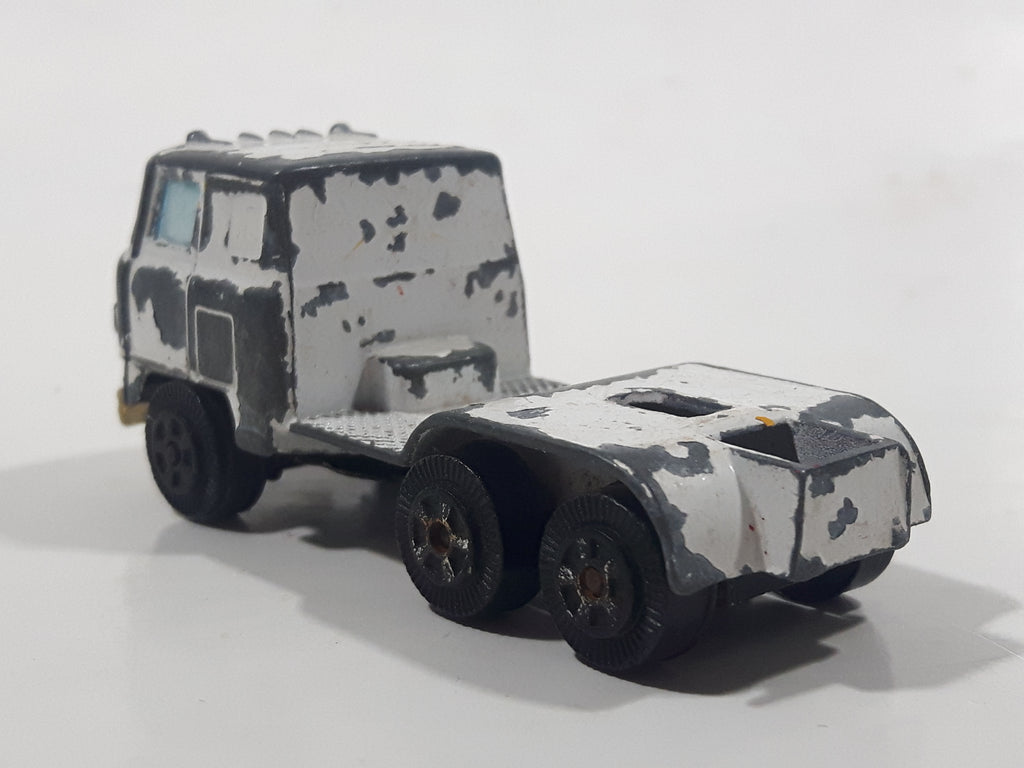 COE Semi Tractor Truck White Die Cast Toy Car Vehicle Made in Hong Kon ...