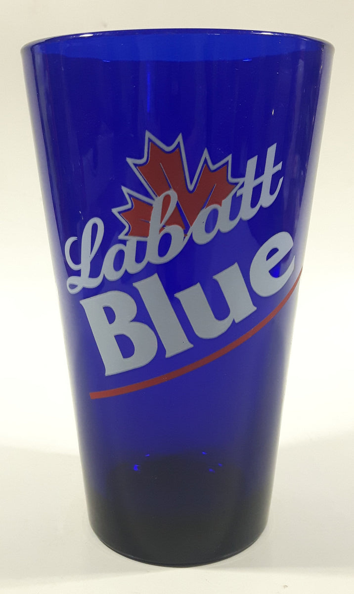 Labatt's Blue Beer 5 3/4" Tall Cobalt Blue Glass Cup – Treasure Valley ...
