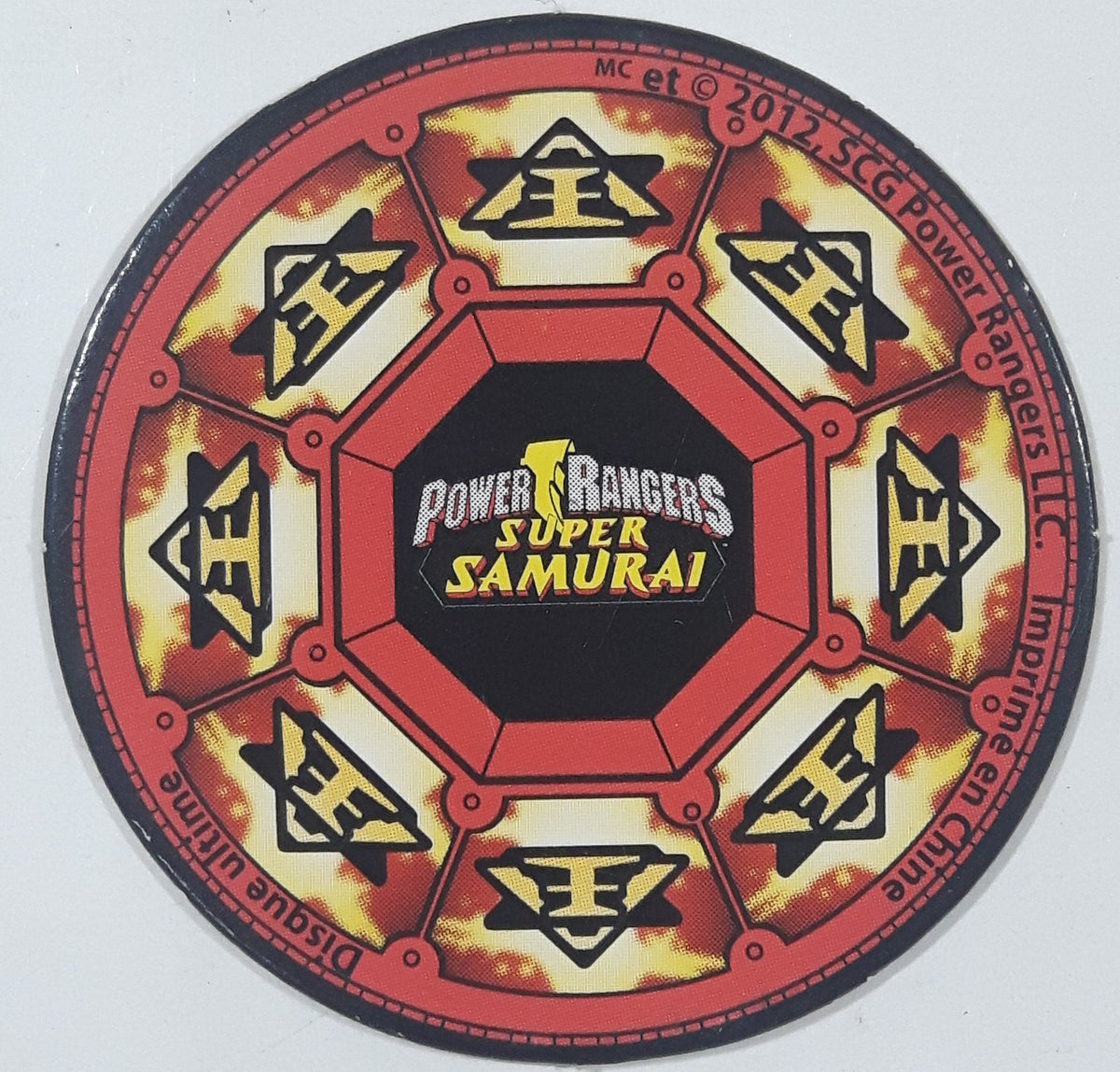 2012 SCG Power Rangers Super Samurai Pog / Cap – Treasure Valley ...