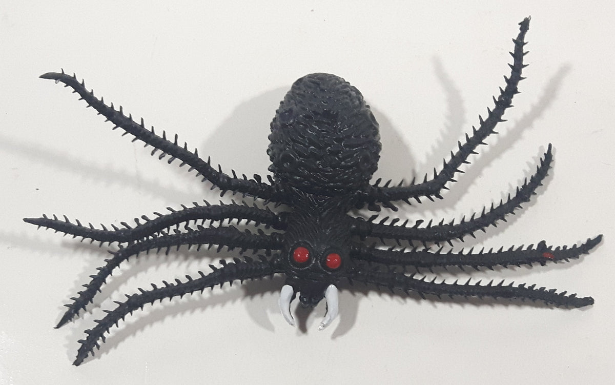 Black Rubber Spider 5" Wide Toy Figure – Treasure Valley Antiques ...