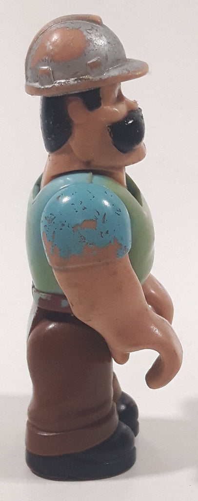 Vintage 1977 Fisher Price Husky Helpers Construction Worker 3 1/2" Tal ...